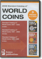Exact Change and the Standard Catalog of World Coins 3 volume DVD set.